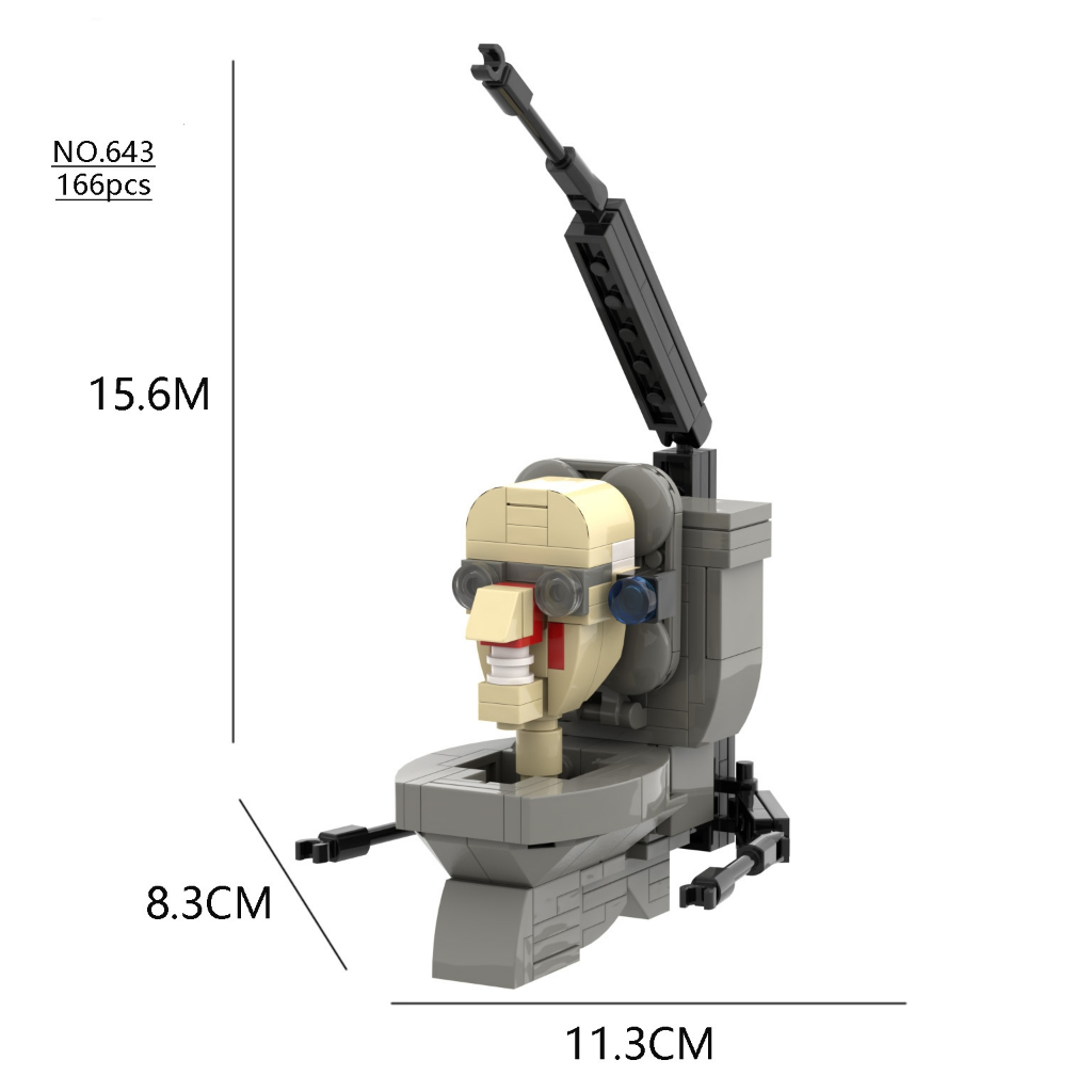 Jual Upgrade 【Ready Stock COD】Moc Skibidi Toilet Titan King Monitor Model Building Blocks Mainan ...