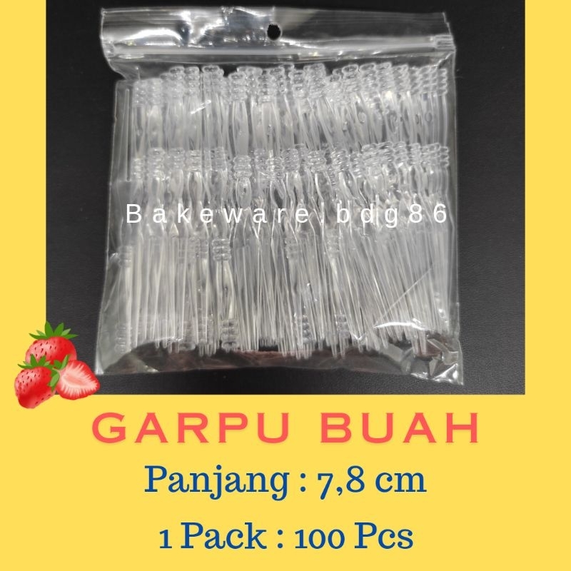 Jual GARPU BUAH PLASTIK MINI 7,8 CM ISI 100 PCS FOOD GRADE | Shopee ...
