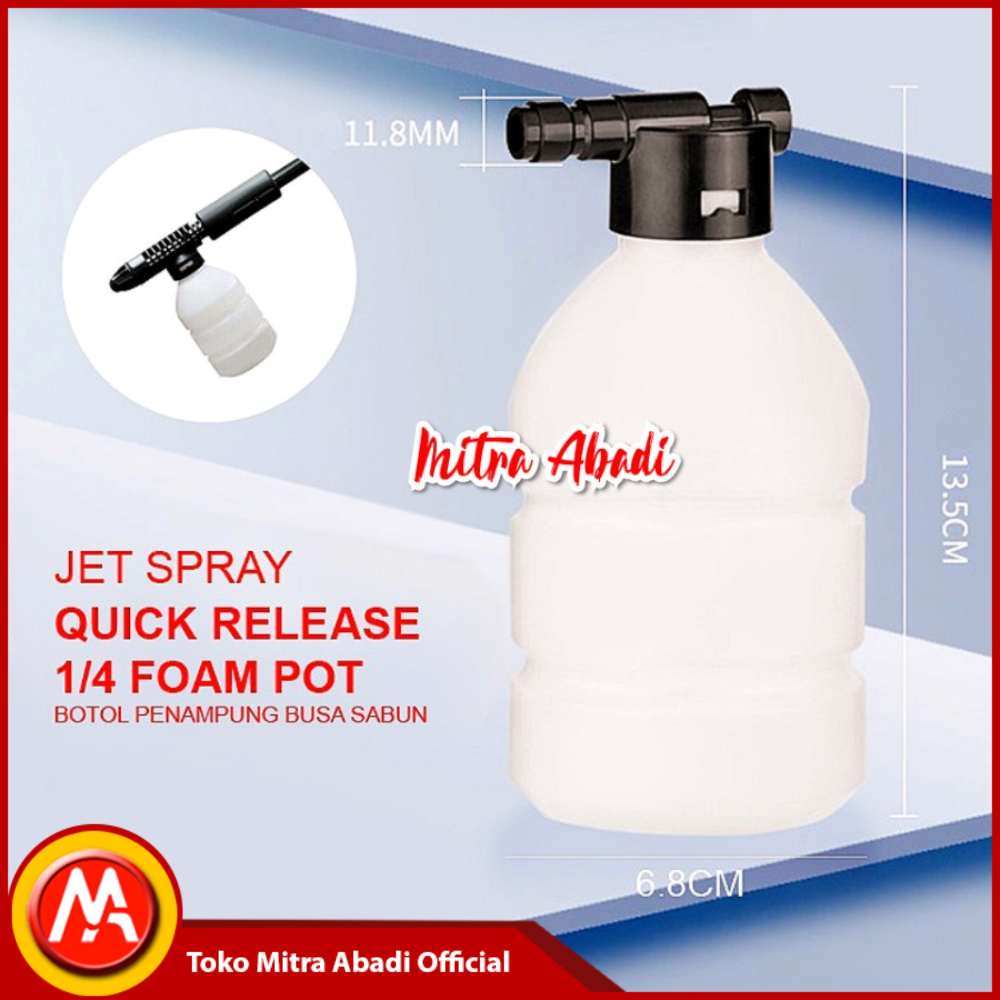Jual Foam Pot 1/4 Quick Release Jet Spray Botol Penampung Busa Sabun ...