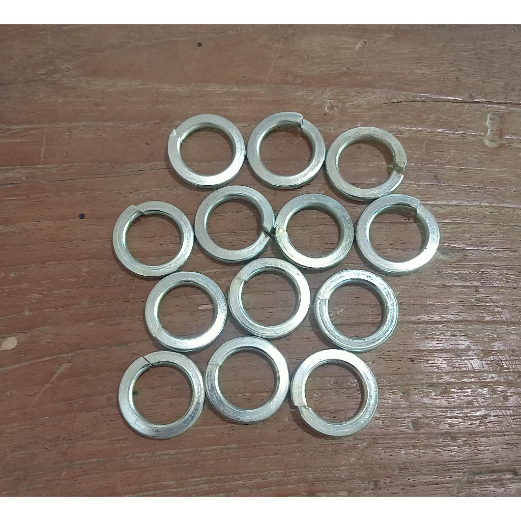 Jual Ring Per Besi Putih Galvanis Spring Washer M18 | Shopee Indonesia