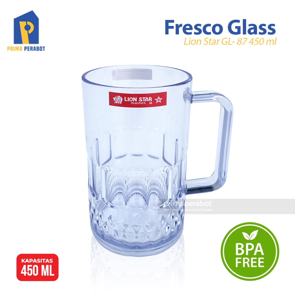 Jual 3 Pcs Gelas Bening Plastik 450 ml Gelas Es Juice Glass Teh Fresco ...