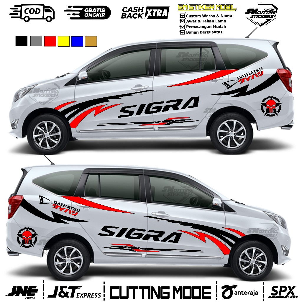Jual Stiker mobil sigra sticker mobil sigra calya xenia ertiga avanza ...