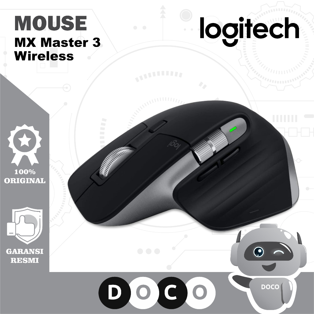 Jual Logitech Mouse Wireless MX Master 3 Bluetooth 1000DPI LOGITECH MX Master3 Graphite | Shopee ...