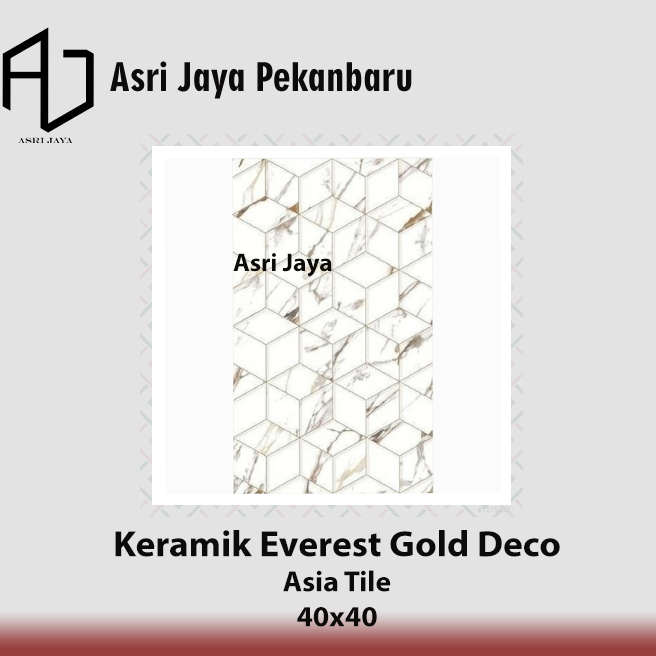 Jual Keramik ASIA TILE Everest Gold Decor 25x40 | Shopee Indonesia