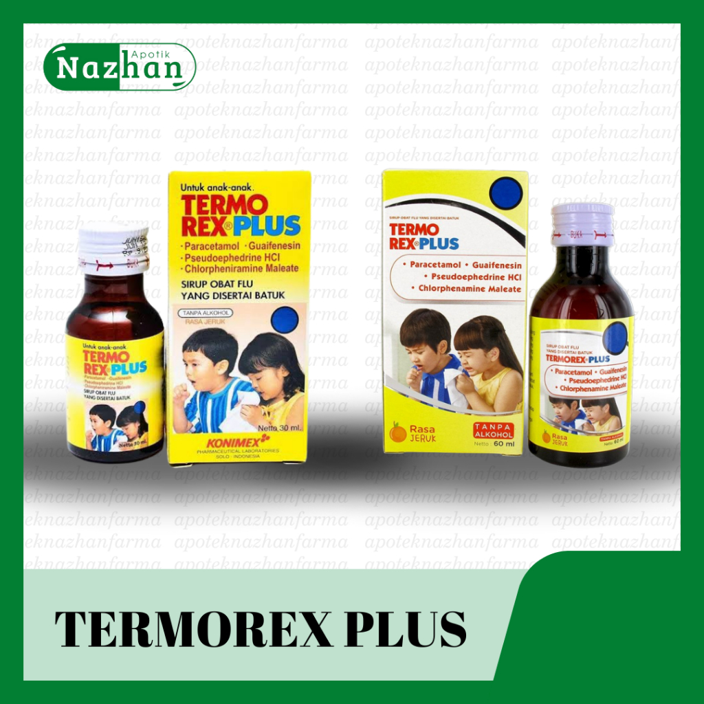 Jual TERMOREX PLUS | OBAT BATUK , PILEK , DEMAM | Shopee Indonesia