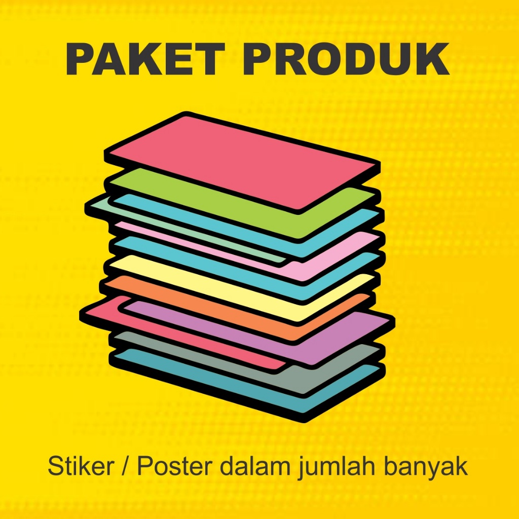 Jual Paket Produk atau Custom untuk Stiker atau Poster (2) | Shopee ...