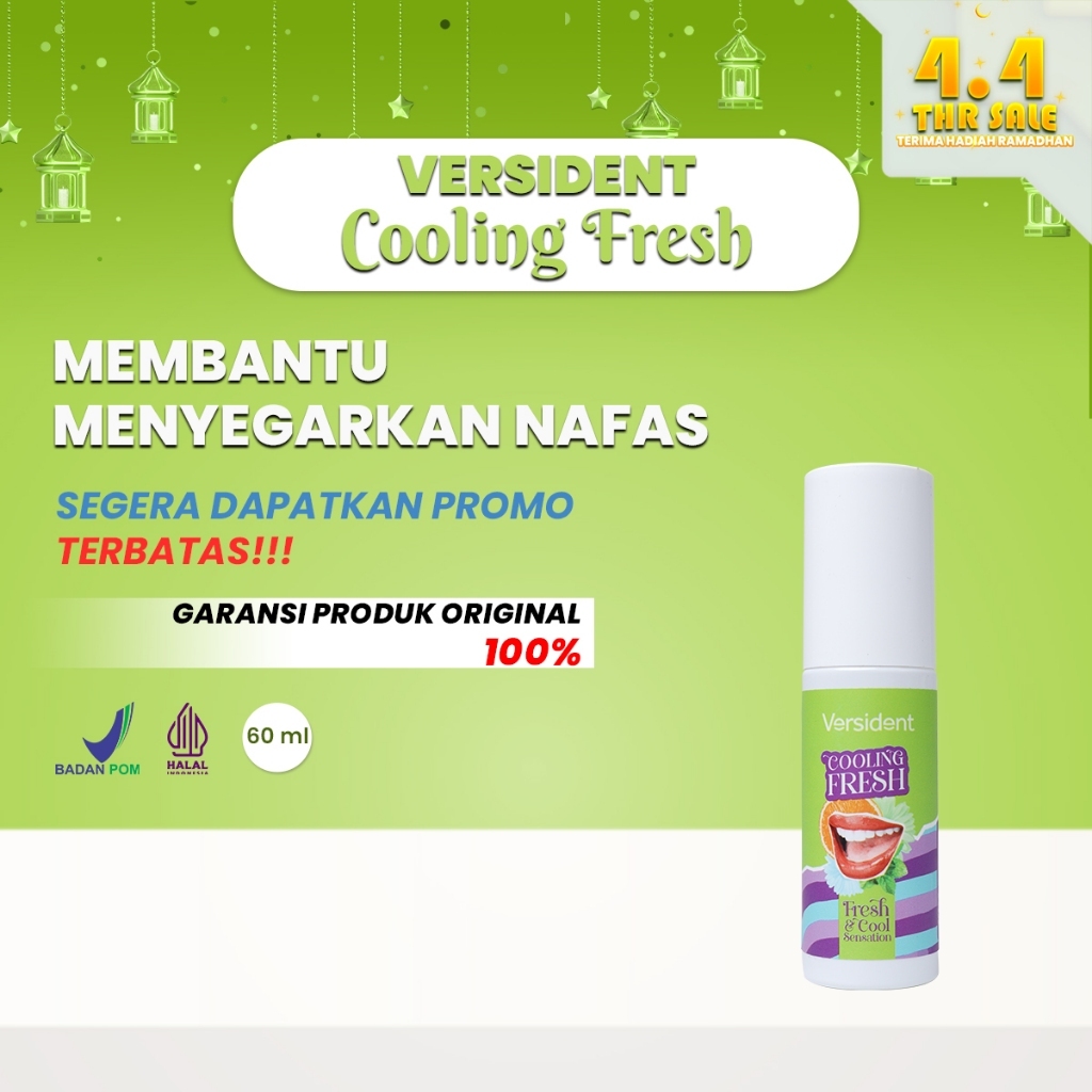 Jual Mouth Spray Versident Cooling Fresh - Parfum Mulut, Pewangi Mulut ...