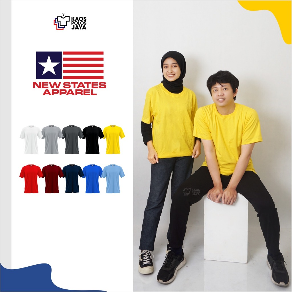 Jual KAOS NEW STATES APPAREL NSA 3600 / KAOS NSA / KAOS POLOS PREMIUM ...
