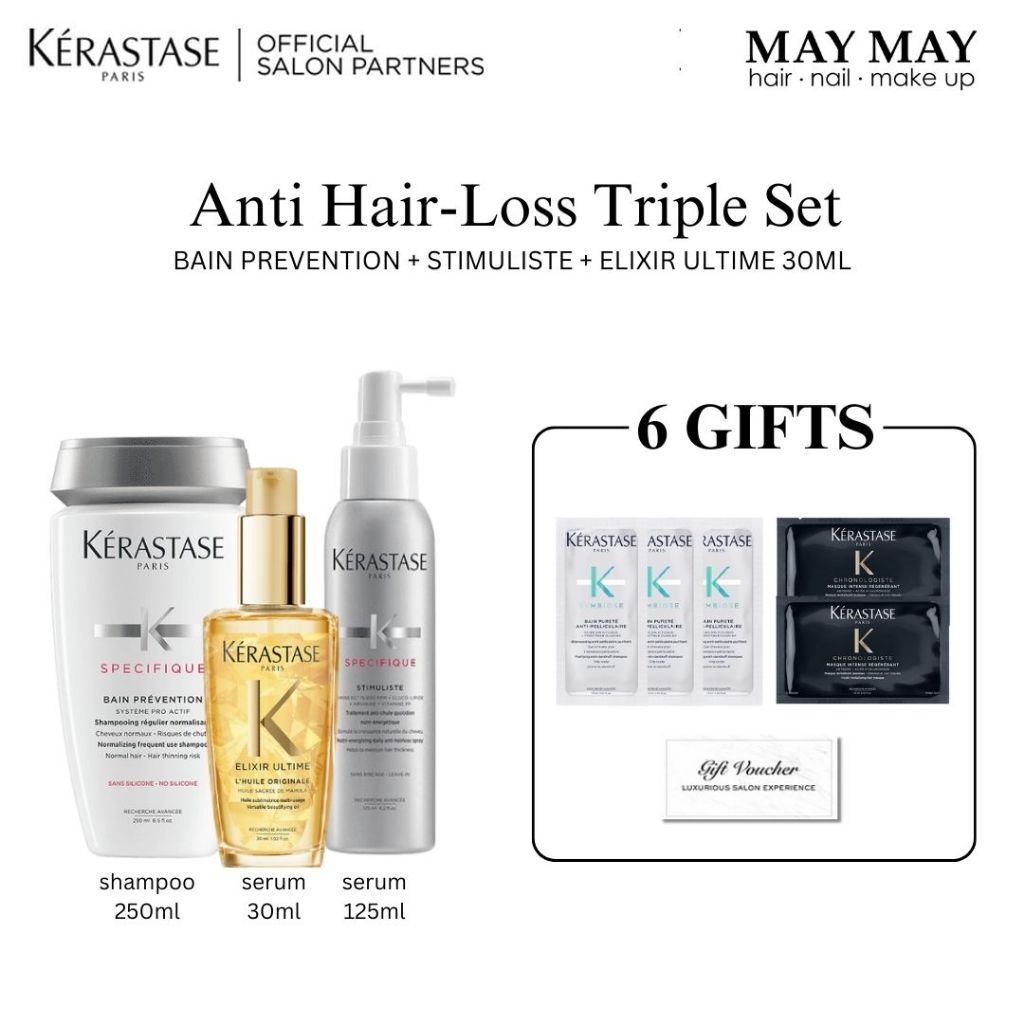 Jual Kerastase Anti Hair Loss Triple Care - Rambut Rontok | Shopee ...