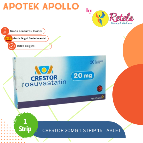 Jual CRESTOR 20MG 1 STRIP 15 TABLET | Shopee Indonesia