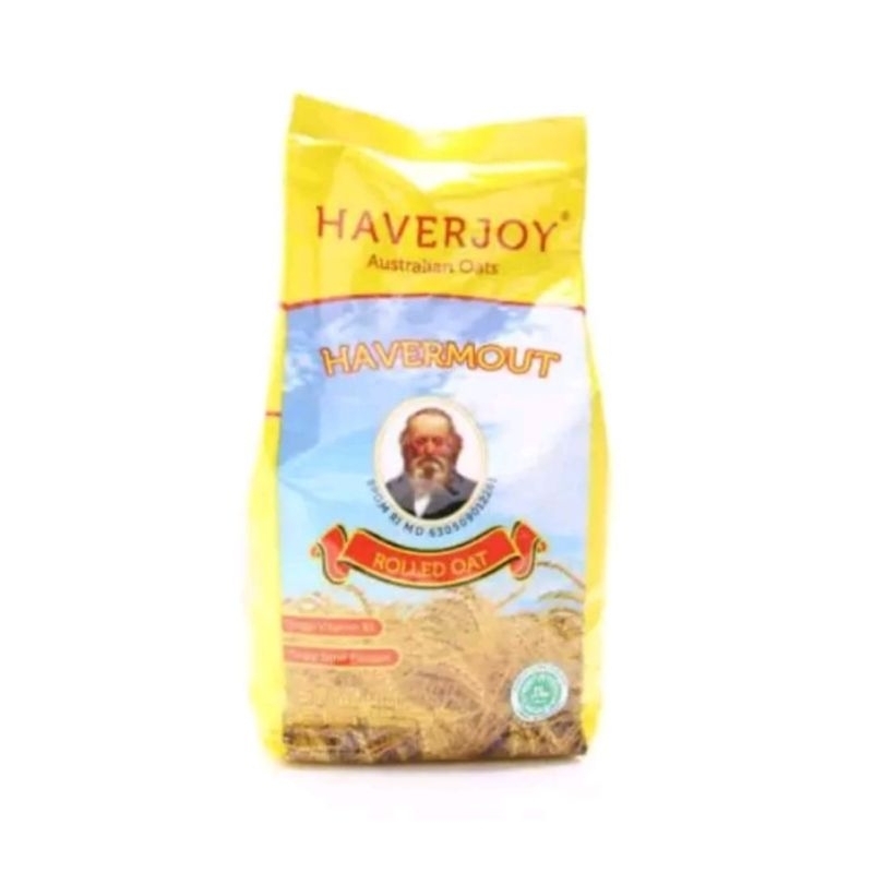 Jual Haverjoy Australian Rolled Oat / Havermout Oatmeal 500g | Shopee ...