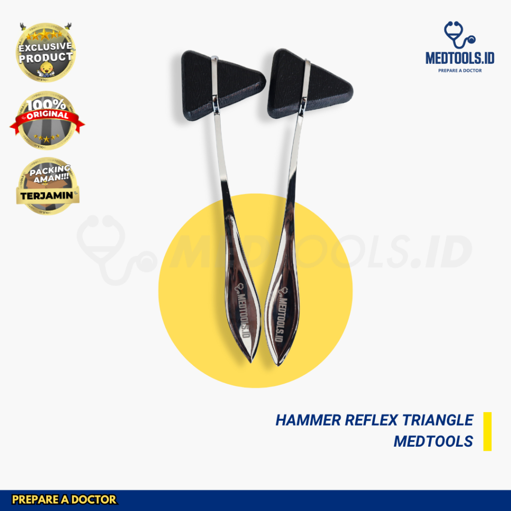 Jual Medtools Triangle Neurogical Hammer Reflex [ Palu Reflex Segitiga ...