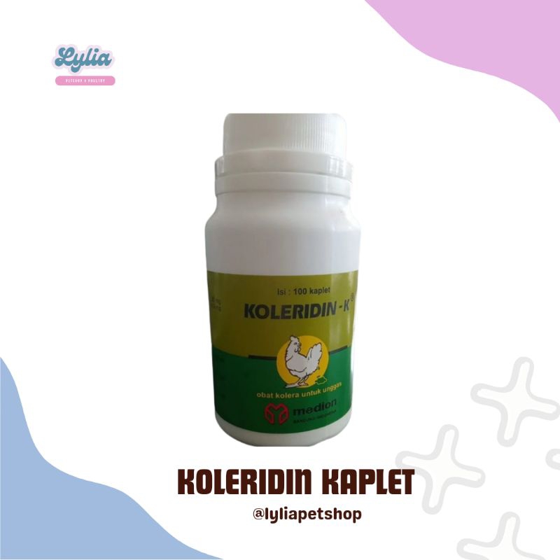 Jual KOLERIDIN K 100 Kaplet Obat kolera/berak hijau/berak putih untuk ...
