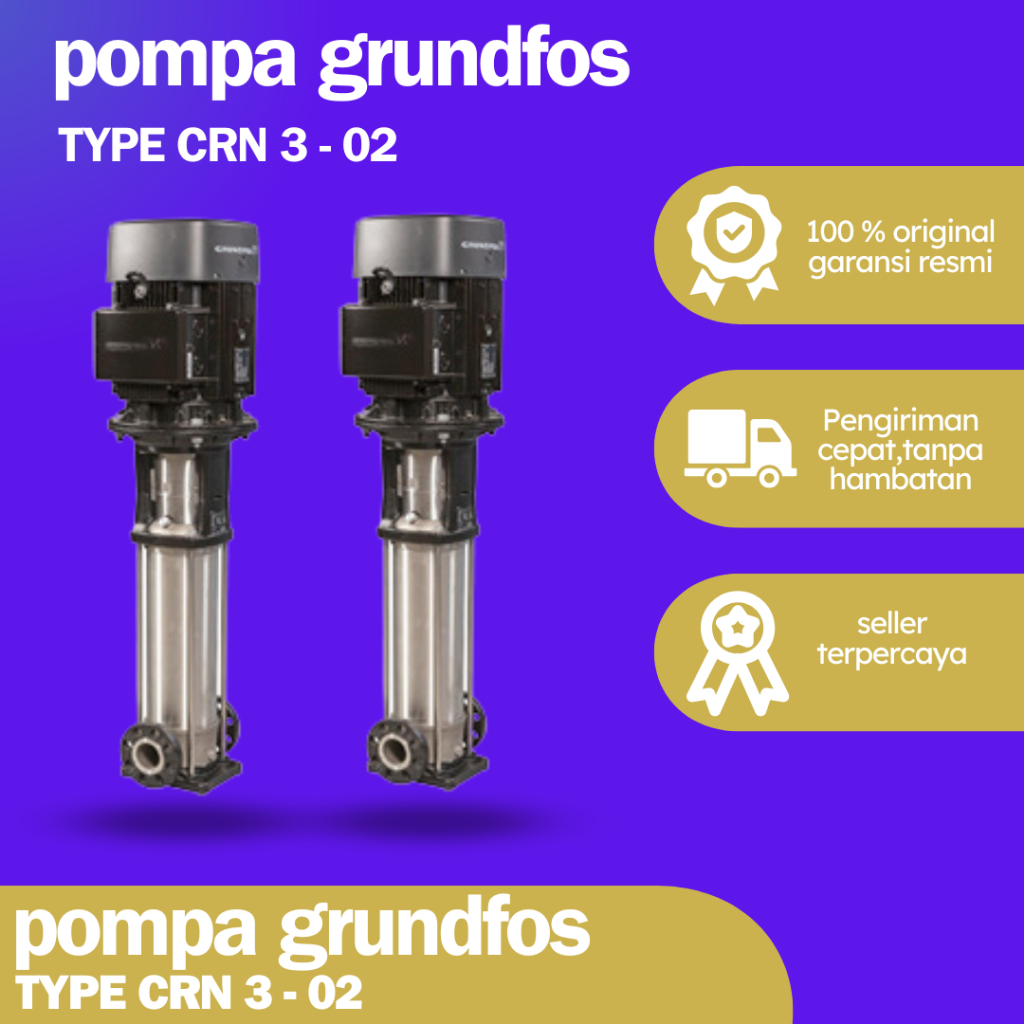 Jual POMPA GRUNDFOS CRN 3 Vertical Multistage Pump | Shopee Indonesia
