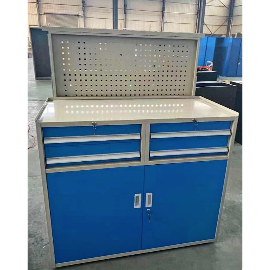 Jual Lemari Bengkel Meja Rak Kerja Perkakas Tools Cabinet Steel Work ...