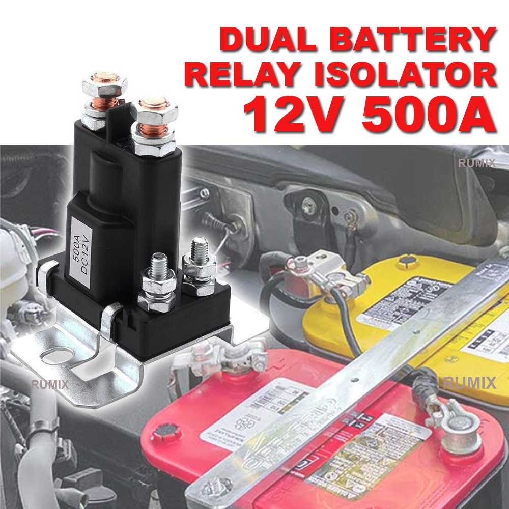Jual Isolator Start Relay 4 Pin 12V 500A Dual Aki Accu Battery Mobil ...