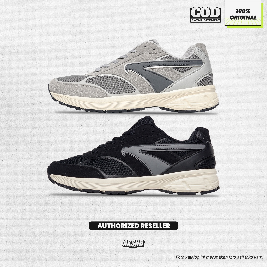 Jual BRODO - Sepatu Brodo Ace Nova Grey / Black White Sneakers Original ...