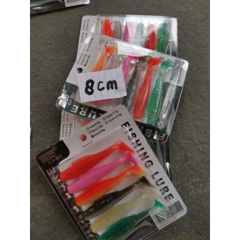 Jual softlure PADDLE POP rep ozmy 8cm dan 10cm bonus 2 wormhook ...