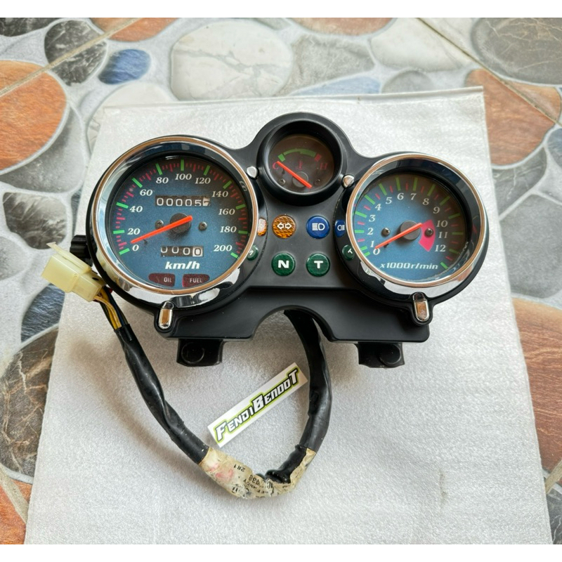 Jual SPIDOMETER METER ASSY NINJA R KIS OLD LAMA ORIGINAL COPOTAN LOW KM ...