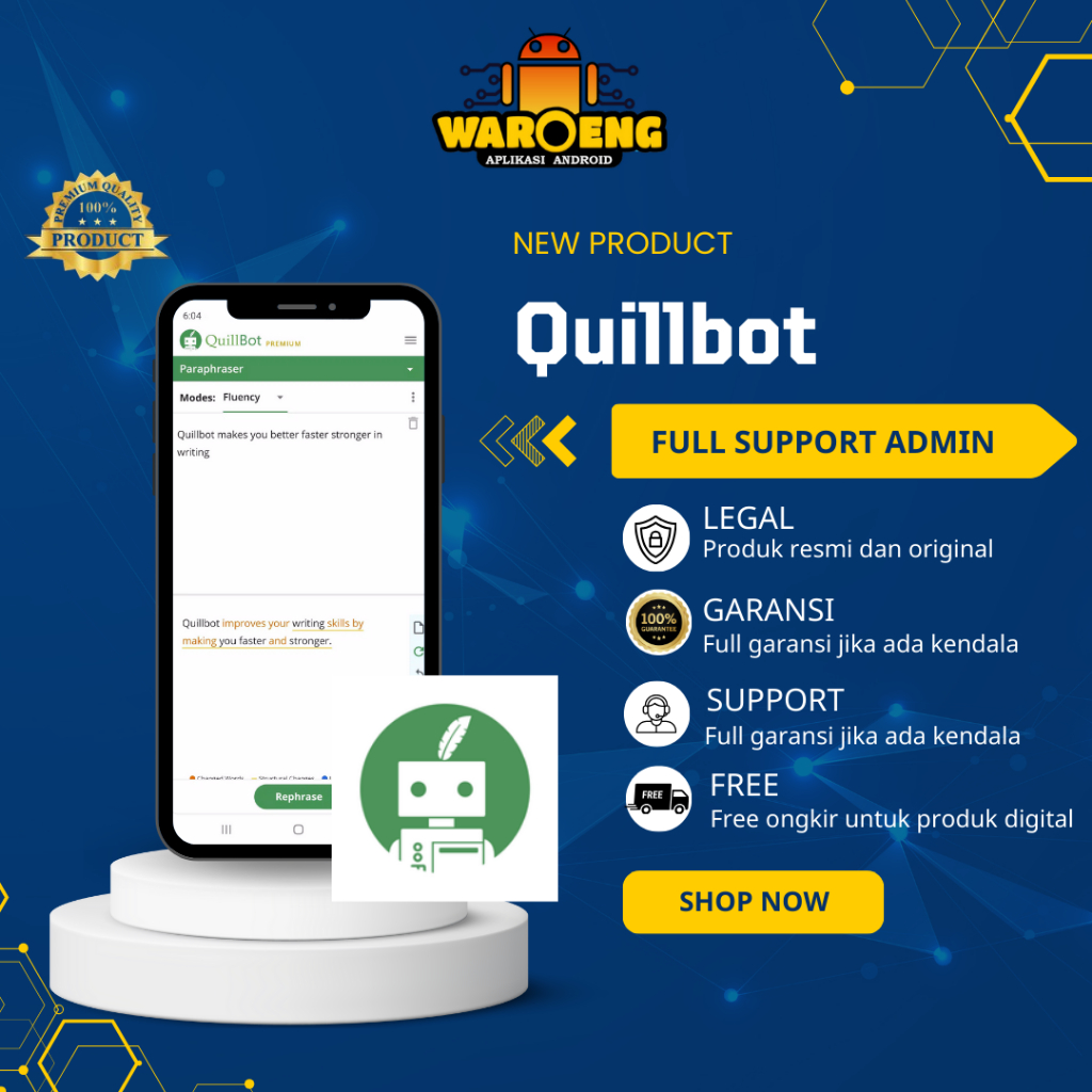 Jual Quillbot Premium 1 Tahun Full Garansi (Proses Tercepat Buka 24 Jam) | Shopee Indonesia