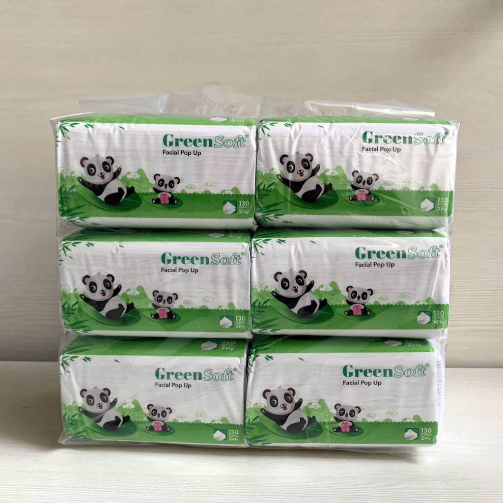 Jual Tisu Greensoft Pop Up isi 6 Pcs 130s | Shopee Indonesia