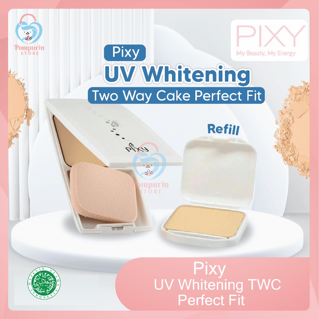 Jual Pixy UV Whitening TWC Perfect Fit Full Size / Refill 12.2g - Bedak Padat Two Way Cake UV ...