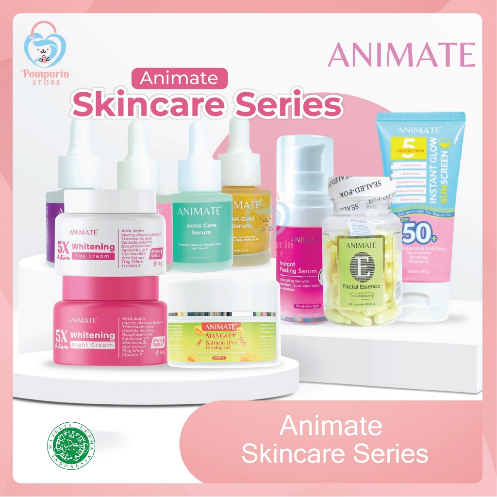 Jual ANIMATE Skincare Series - Serum/Day Night Cream/Essence Original ...