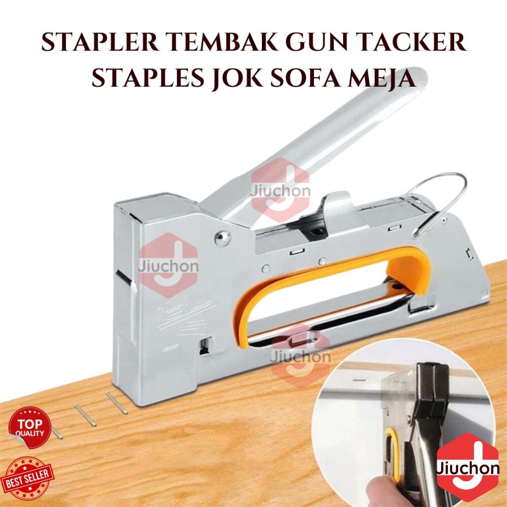 Jual JIUCHON Staples Tembak Stapler Gun Tacker13/4-6-8mm Jok Motor ...