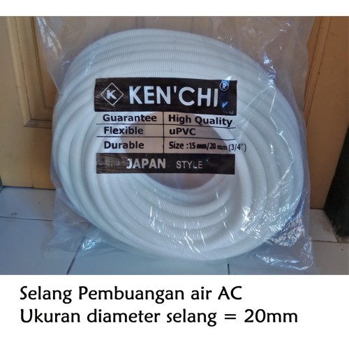 Jual SELANG PEMBUANGAN AIR DRAIN AC FLEKSIBEL DUCT KABEL UKURAN 5/8" 3/ ...