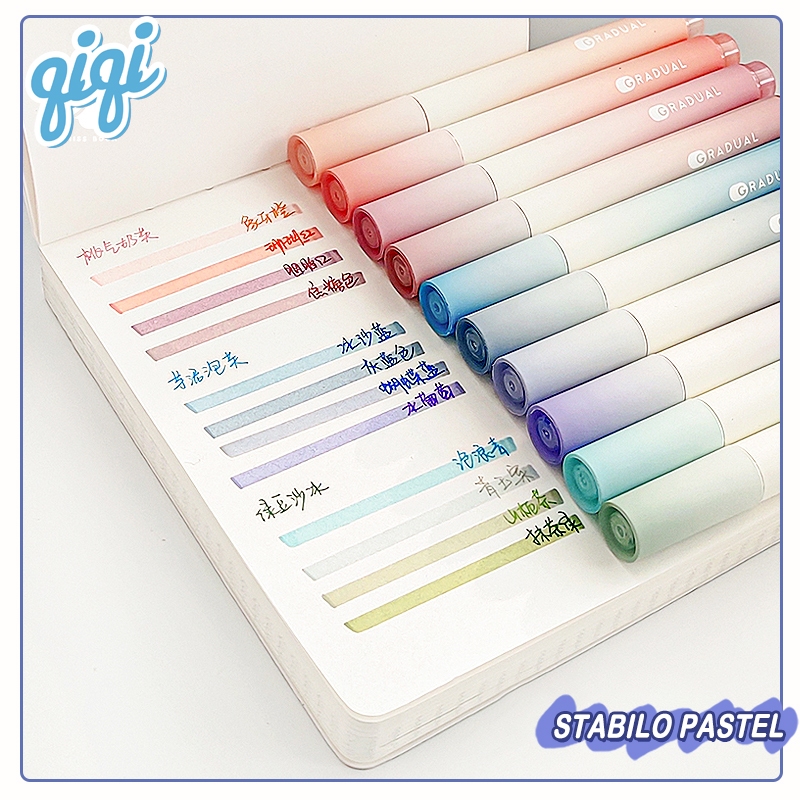 Jual Stabilo Pastel 1 Set Aestetic/HighlightePastel/Stabilo Lucu/Pena ...