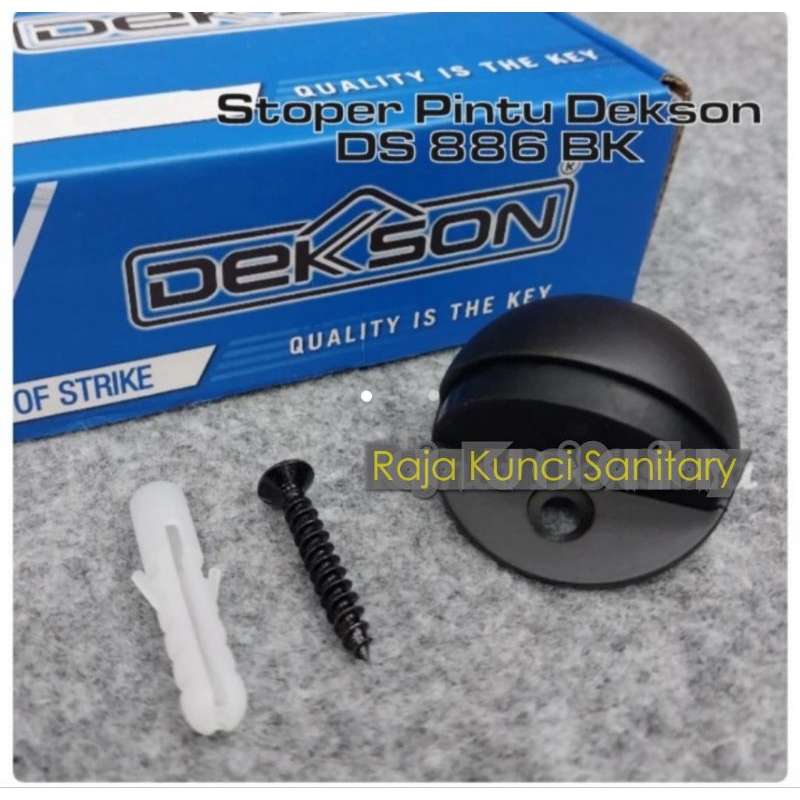 Jual Door Stopper Karet Dekkson DS 886 SN Hitam Black/Door Stop Dekson ...