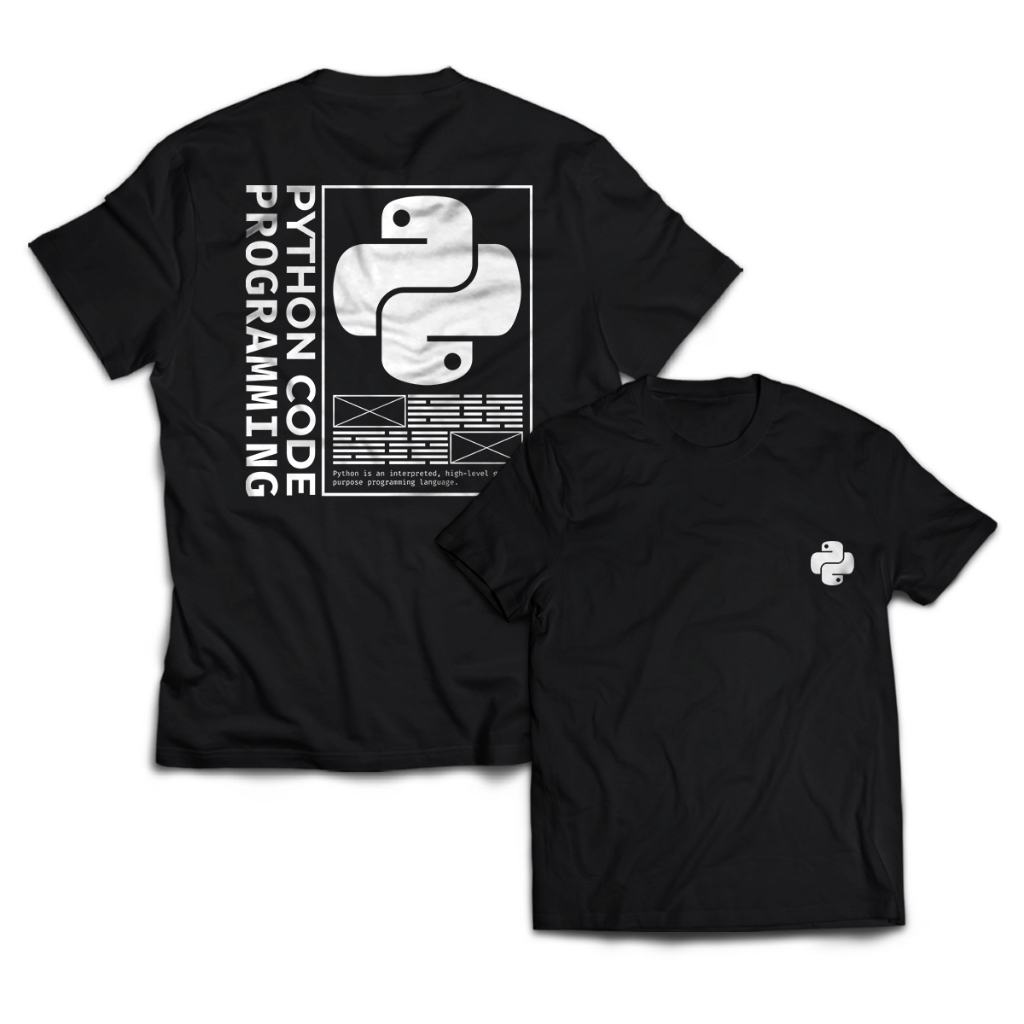 Jual Kaos Pria Programmer PYTHON CODE PROGRAMMING Dewasa Baju Atasan ...