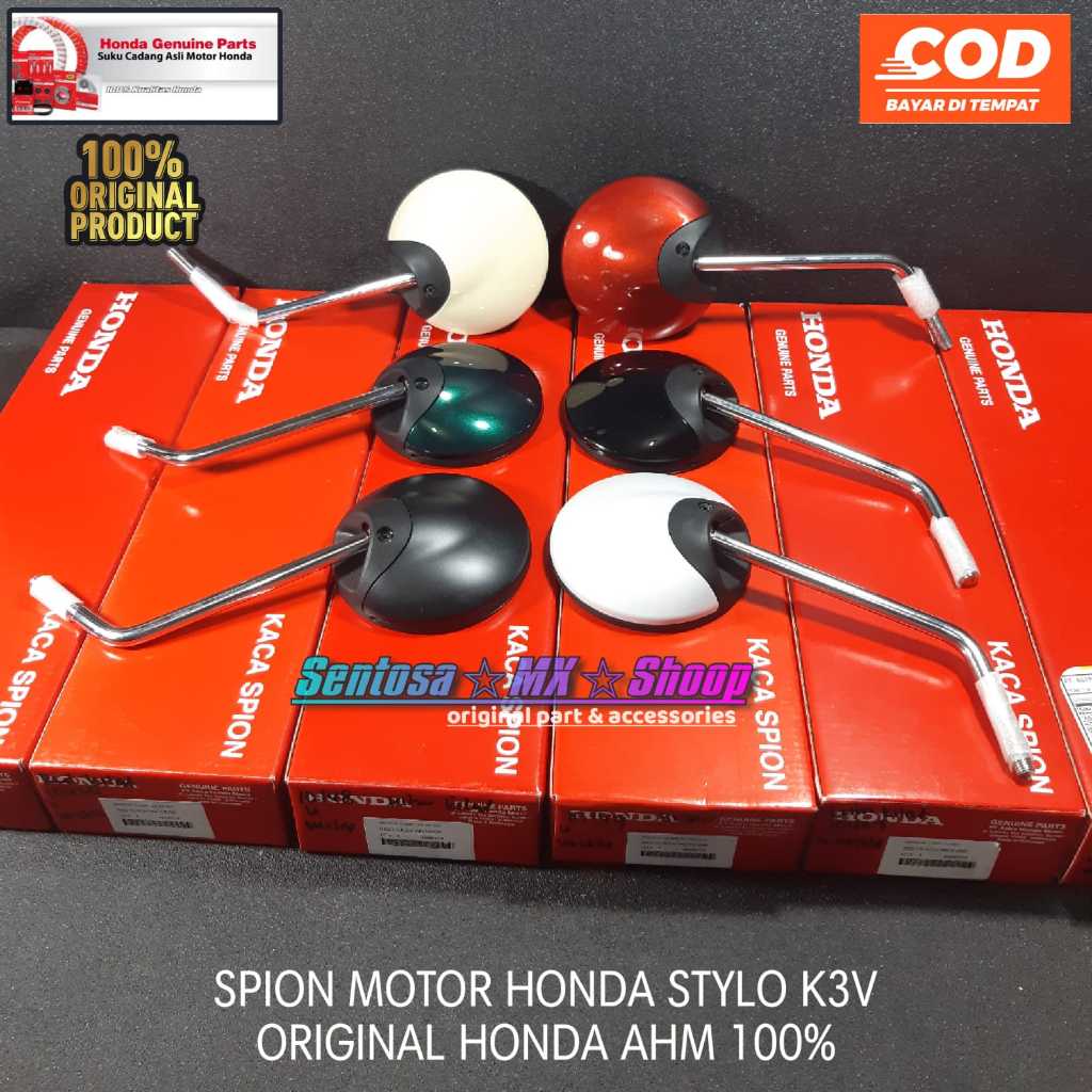 Jual [ STYLO 160 ] KACA SPION MOTOR BULAT KODE PART 88210-K3V-N01ASB ...