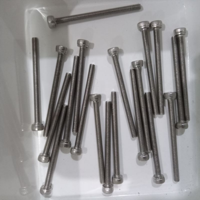 Jual SUS304 Baut L M3 × 35 Stainless Steel/ Baut Socket/Baut Stainless | Shopee Indonesia