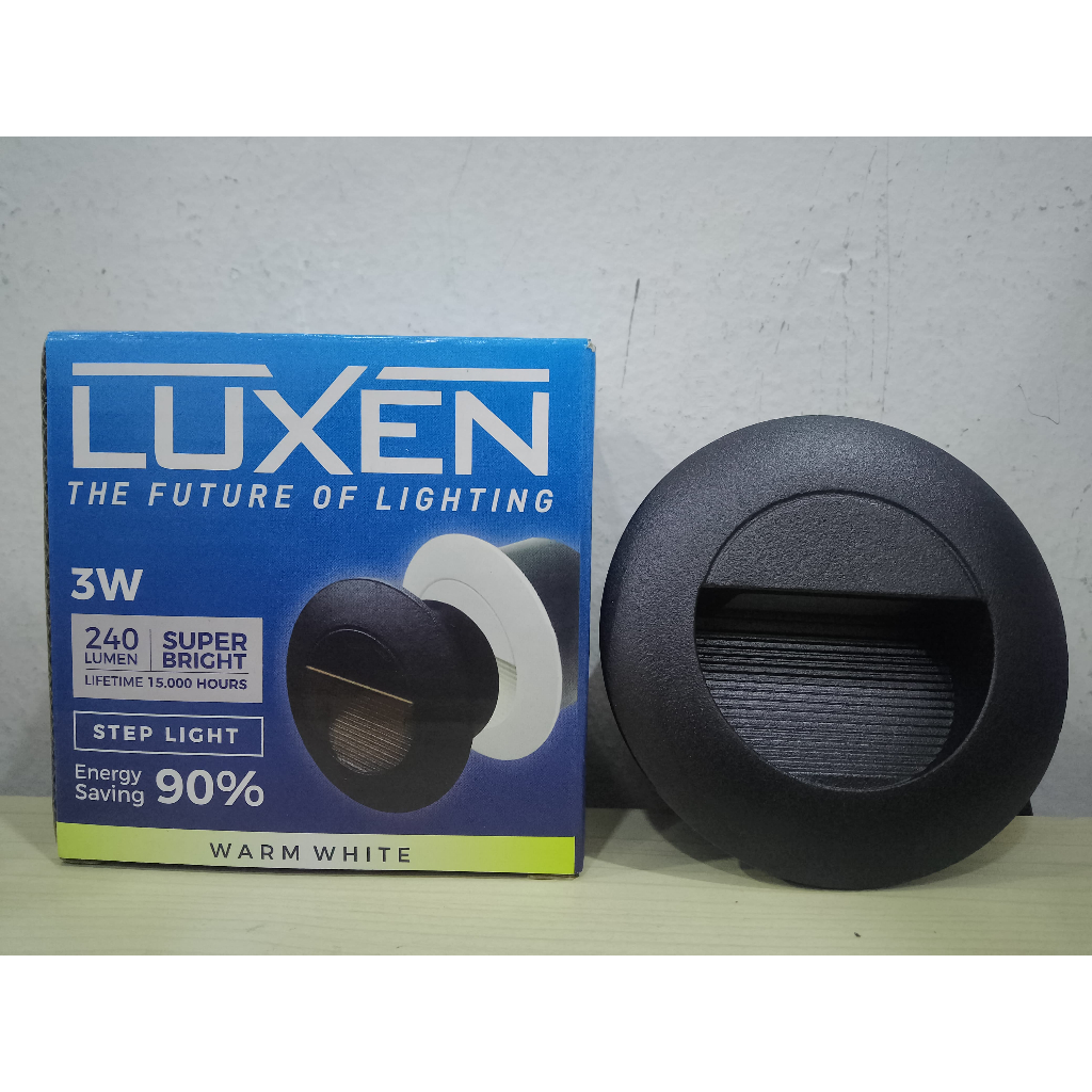 Jual LUXEN LED LAMPU DINDING BULAT WALL STEP LIGHT LAMPU TANGGA BULAT ...