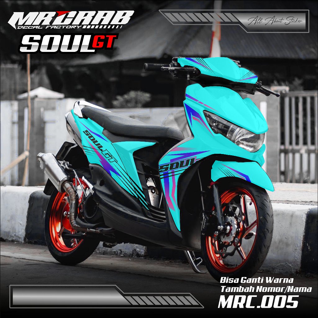 Jual STICKER DECAL SOUL GT - STICKER DECAL SOUL GT FULL BODY MOTIF ...