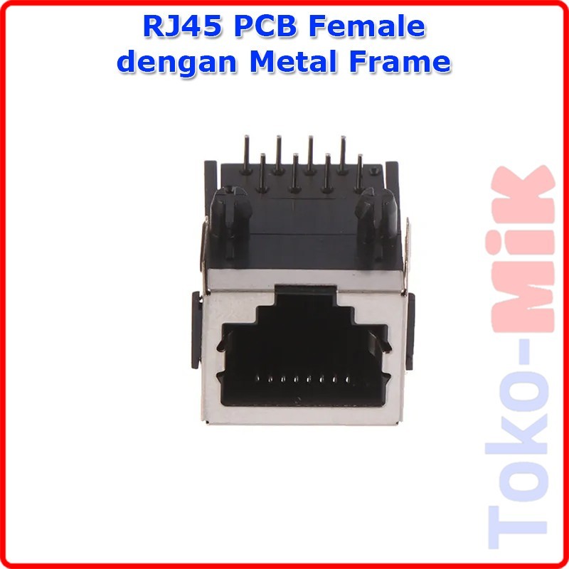 Jual KONEKTOR JACK SOCKET RJ45 FEMALE 8P8C 8 PIN PCB 90 DERAJAT SIKU METAL | Shopee Indonesia