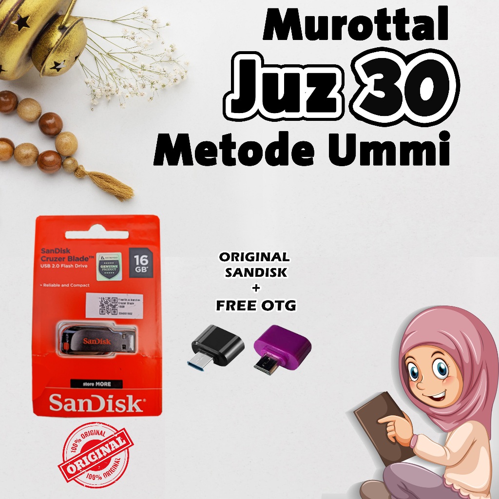 Jual USB Flashdisk Murottal Alquran Juz 30 Juz Amma Metode Ummi Untuk Hafalan Anak | Shopee ...