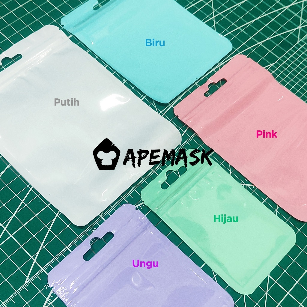 Jual Plastik OPP Souvenir Aksesoris Klip Zipper Ziplock Bening Warna ...