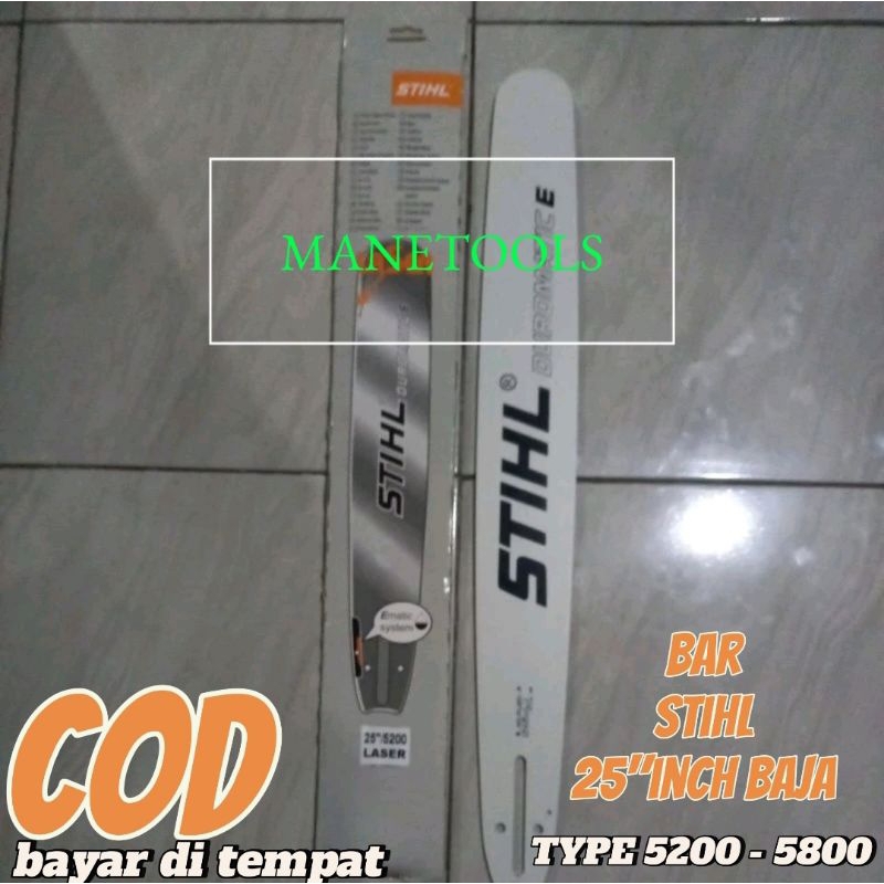 Jual GUIDE BAR CHAINSAW | STIHL 25"INCH 42MATA LASER BAJA UNTUK MESIN GERGAJI KAYU | Shopee ...