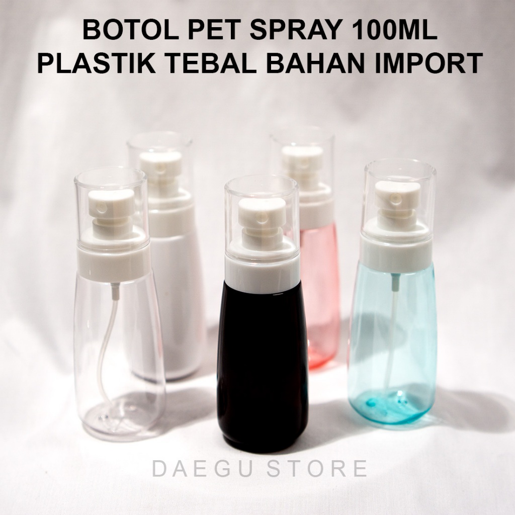 Jual Botol Pet 100ml Spray Embun halus Plastik Tebal Refill Isi Ulang ...