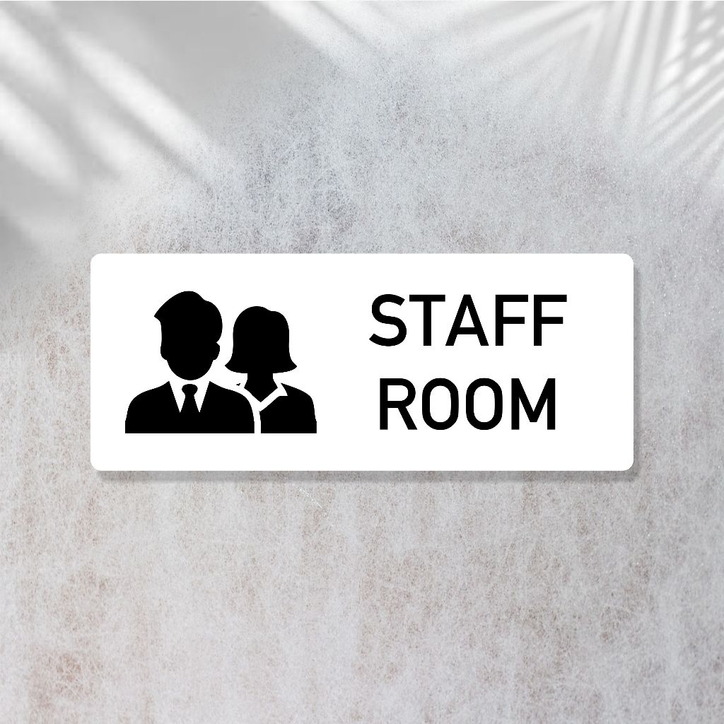 Jual Sign Acrylic Staff Room | Akrilik staff only Murah | Shopee Indonesia