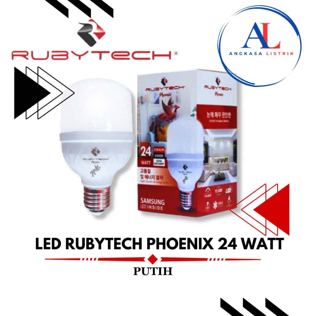 Jual LAMPU RUBYTECH PHOENIX 24 WATT T-BULB | Shopee Indonesia