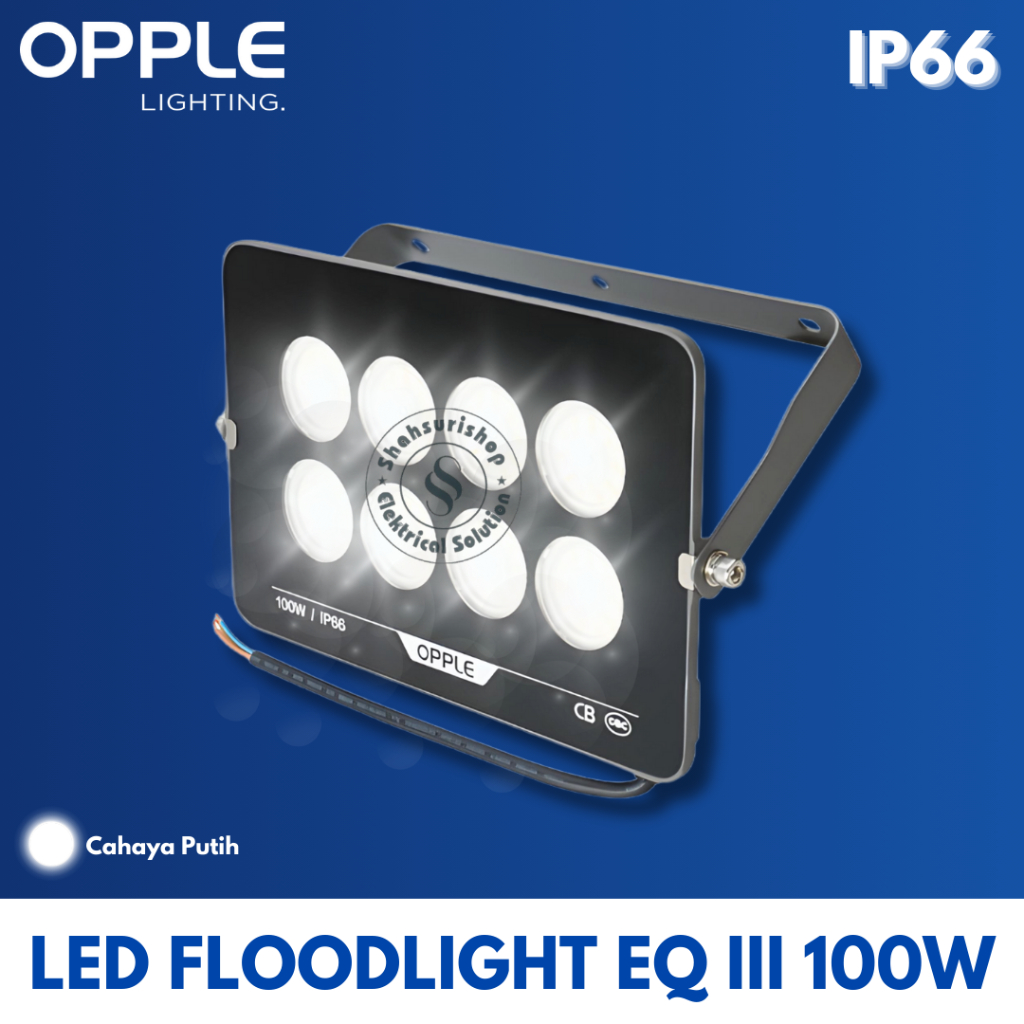 Jual OPPLE LED FLOODLIGHT EQ III NEW GENERATION LAMPU SOROT 100 WATT IP66 | Shopee Indonesia