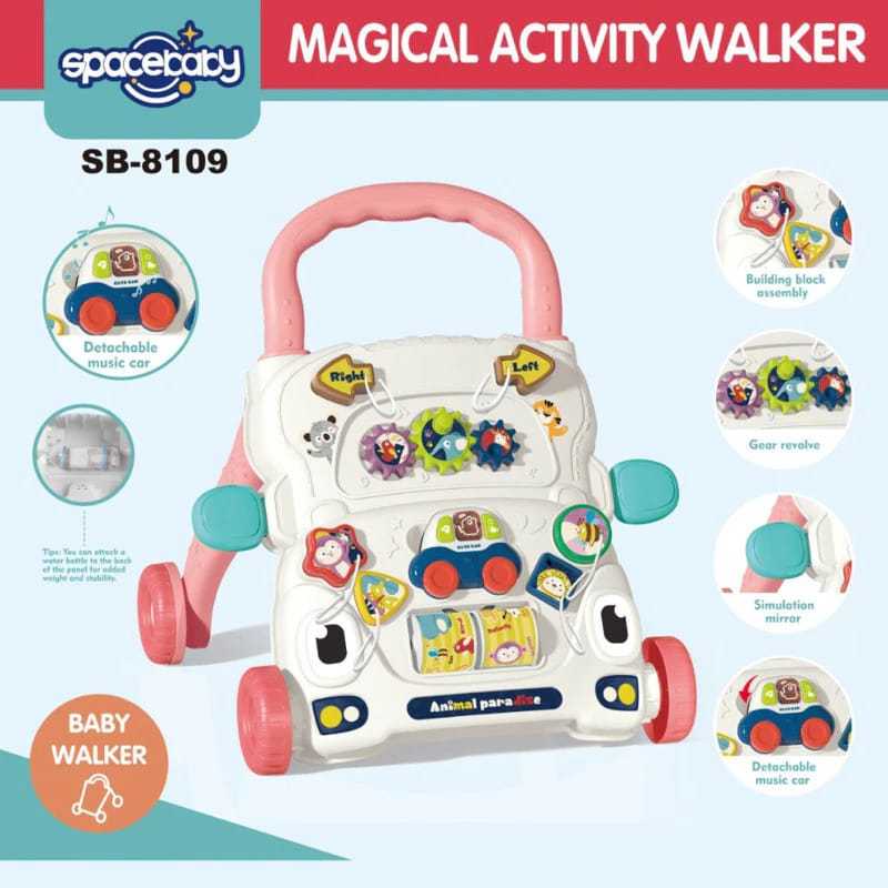 Jual SPACE BABY SB 801 Baby Walker 3 in 1 Push Walker SB-8109 / 8311 ...
