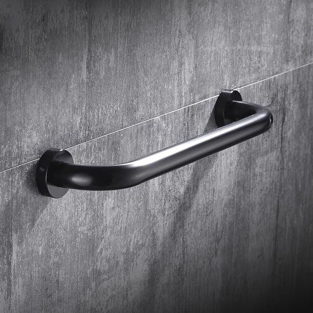 Jual pegangan kamar mandi 30 cm stainless / grip bar hitam / handle ...