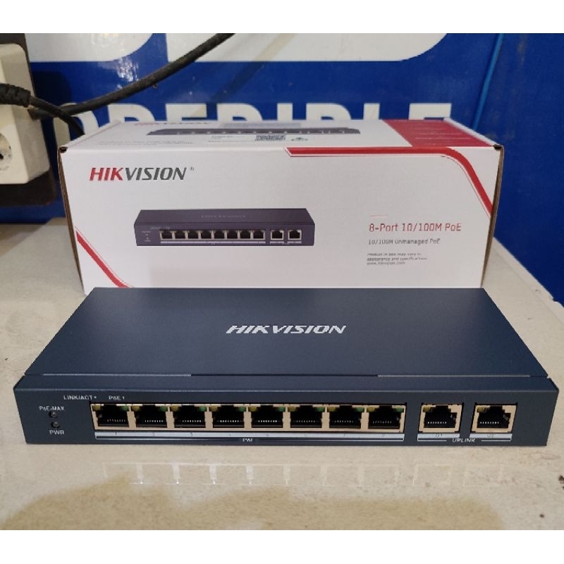 Jual Switch POE Hikvision 8 Port 2 Uplink DS-3E0310P-E/M | Shopee Indonesia