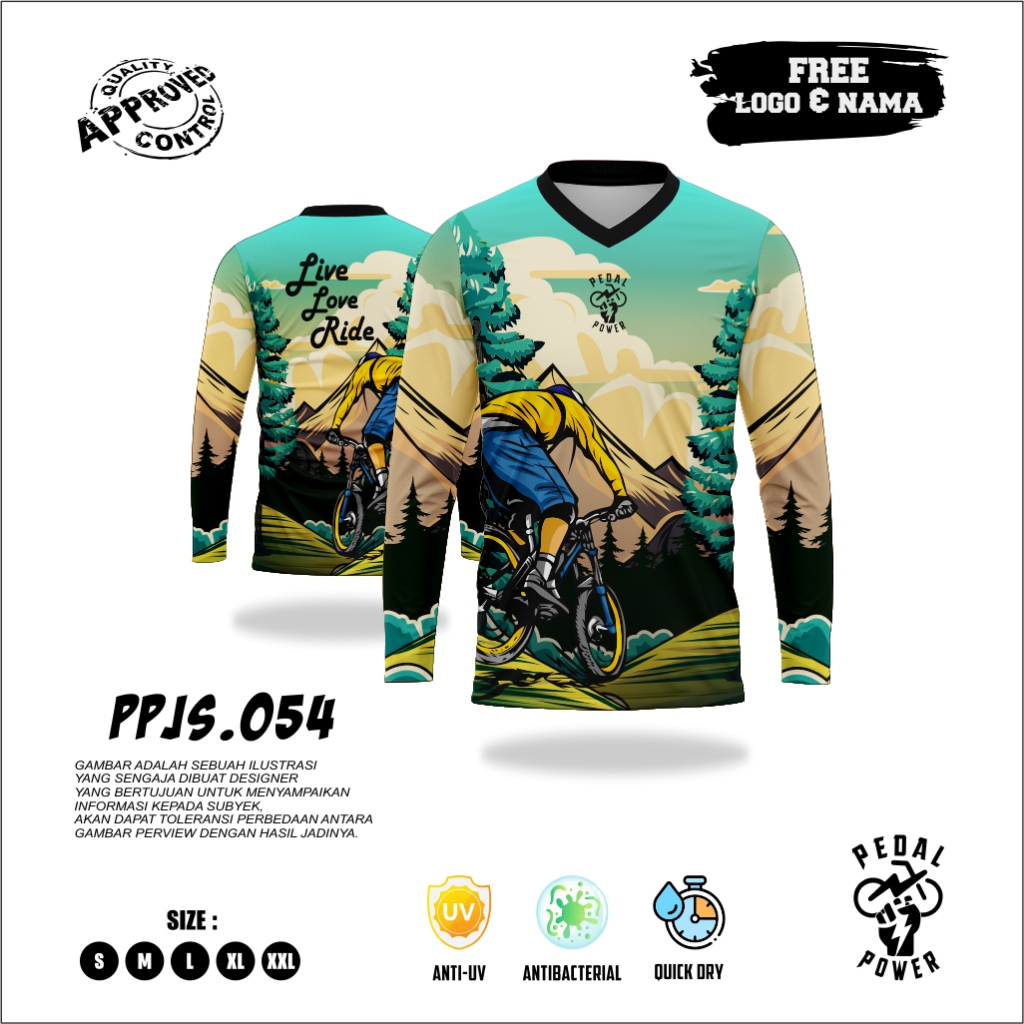 Jual Jersey Olahraga Sepeda - Quick Dry FullPrint | Free Custom Nama ...
