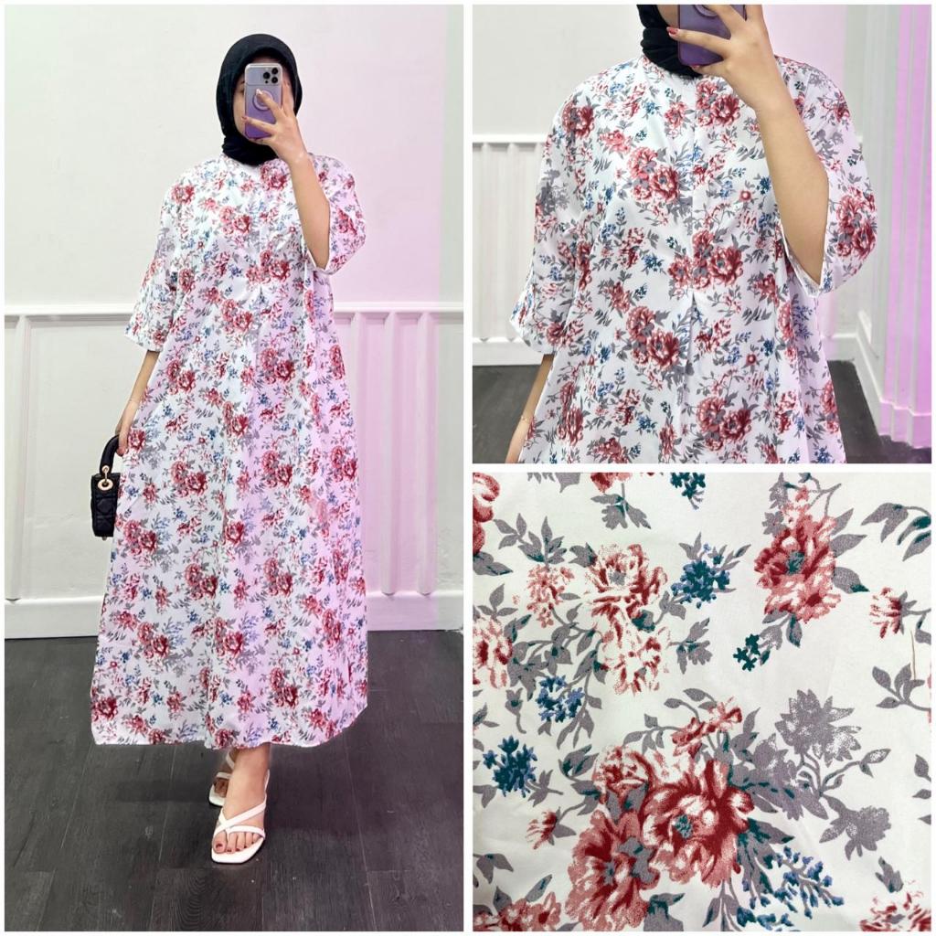 Jual RD FASHION - DASTER WANITA MOTIF KEKINIAN TANGAN 7/8 / Dress ...