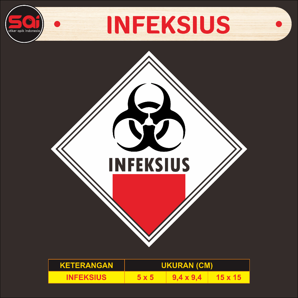 Jual stiker vinyl anti air LABEL LIMBAH B3 - BAHAN BERBAHAYA DAN ...